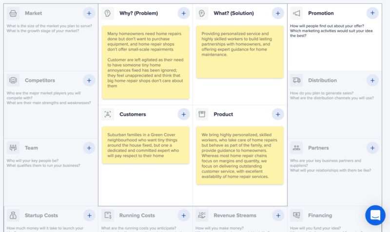 Using Idea Plan Business Canvas to Flesh Out Your Idea - IdeaBuddy